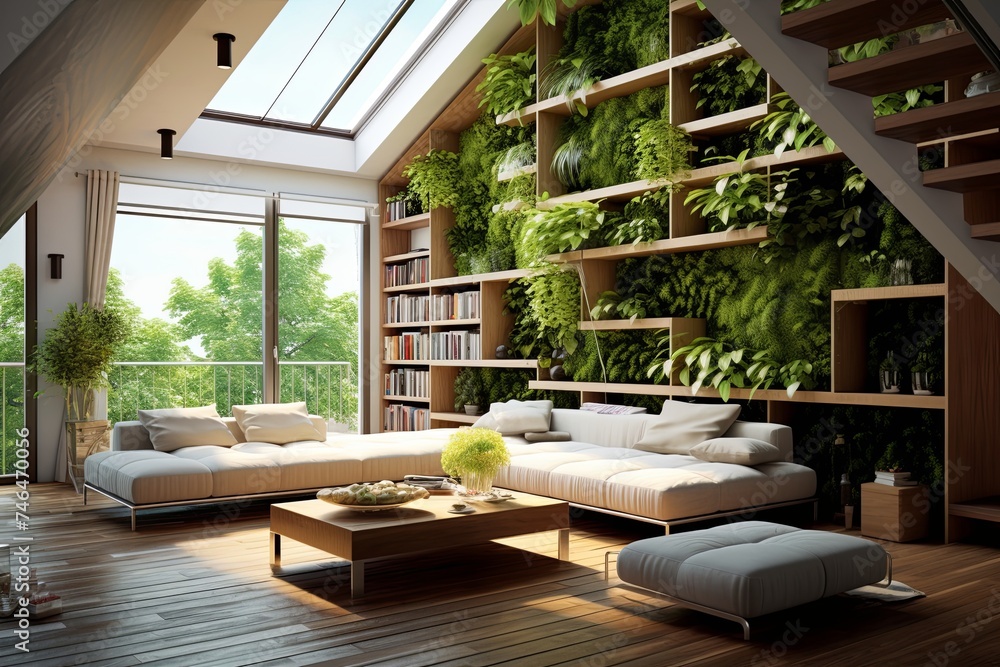 Green Loft Living: Eco-Friendly Home Ideas with Sustainable Green Walls ...