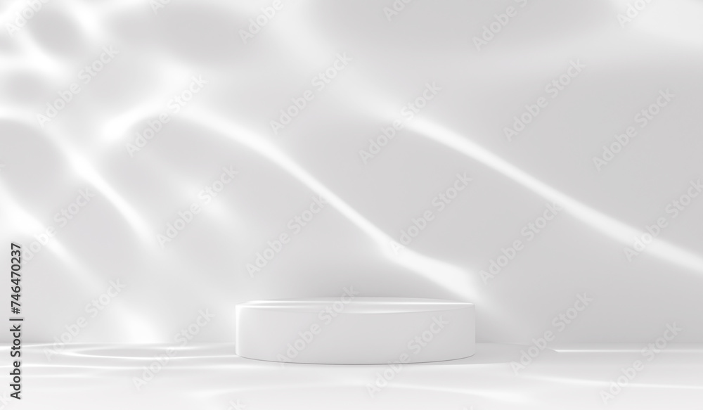 Pedestal cosmetic products. Luxury summer architecture interior ...