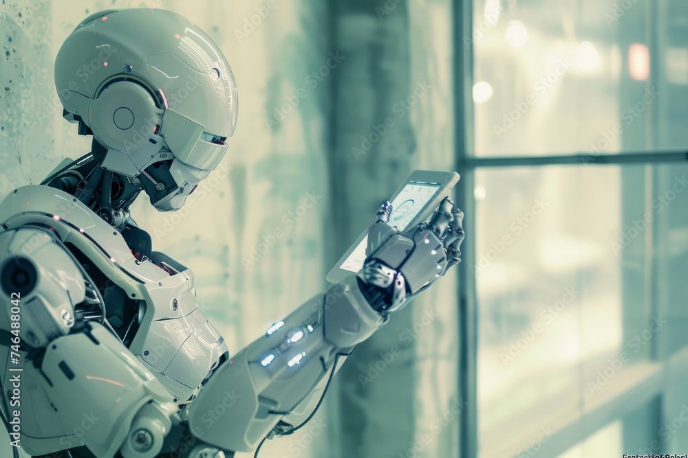 Fantastic World of Robots with high-tech robots, machines, and ...