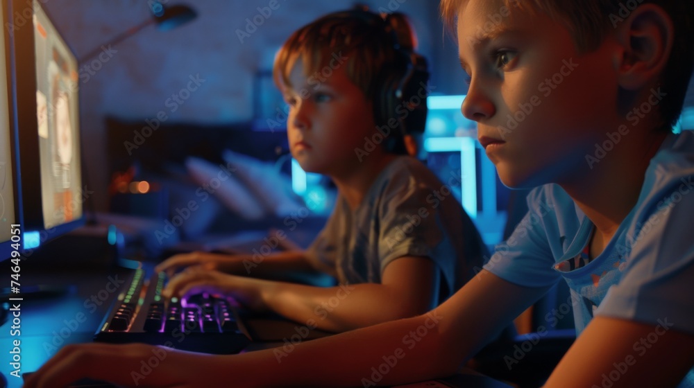 Gen Alpha Gamers in Focused E-Sports Battle, A lineup of intent young ...