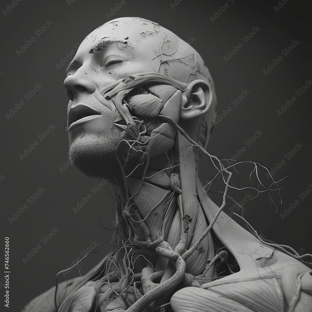 human figure visual metaphor human condition sign of destructure Stock ...