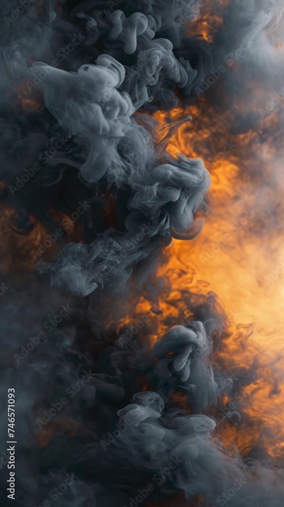 Abstract black and white 3D smoky modern soft luxury texture curve ...