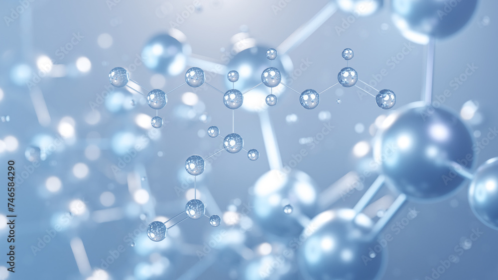 triglyceride molecular structure 3d, flat model, triformin, structural ...