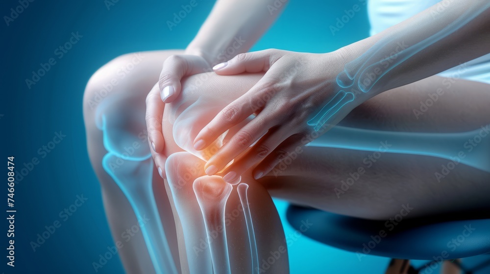 Visual Guide to Knee Joint Anatomy and Pain. joint inflammation, bone ...