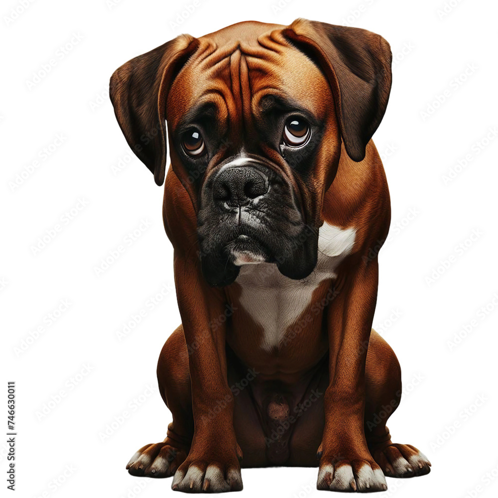 Boxer Dog, Bulldog: Sad face Expression Transparent Background ...