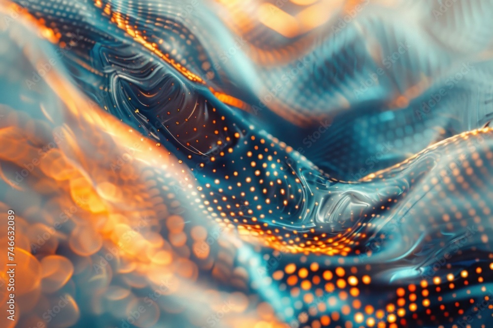 The elegant interplay of light and shadow across this 3D-rendered mesh ...