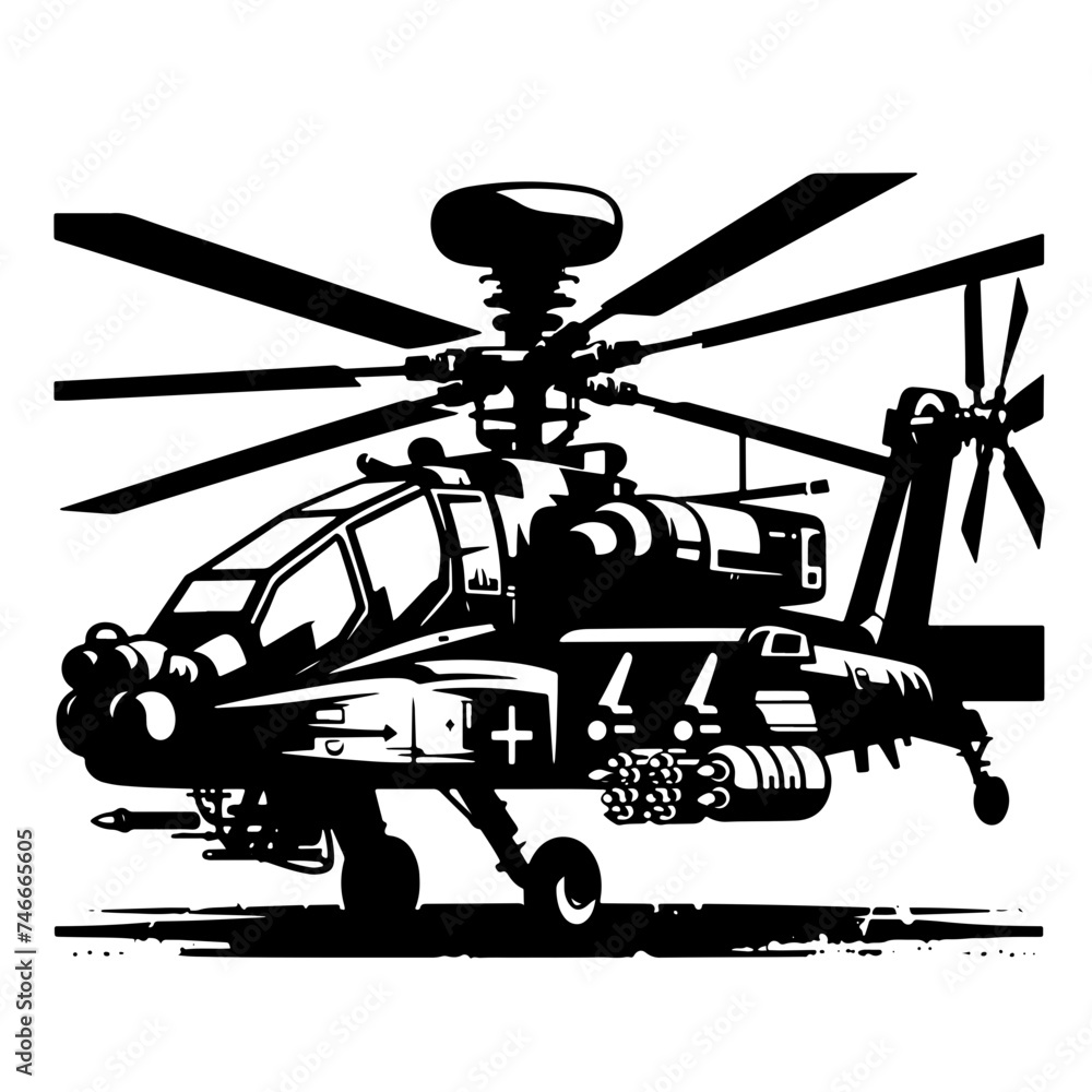 Cartoon Black and White Isolated Illustration Vector Of A Military Air ...