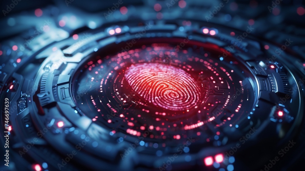 Fingerprint Scanner Enhancing Transaction Security And Cybersecurity Fingerprint Scanning