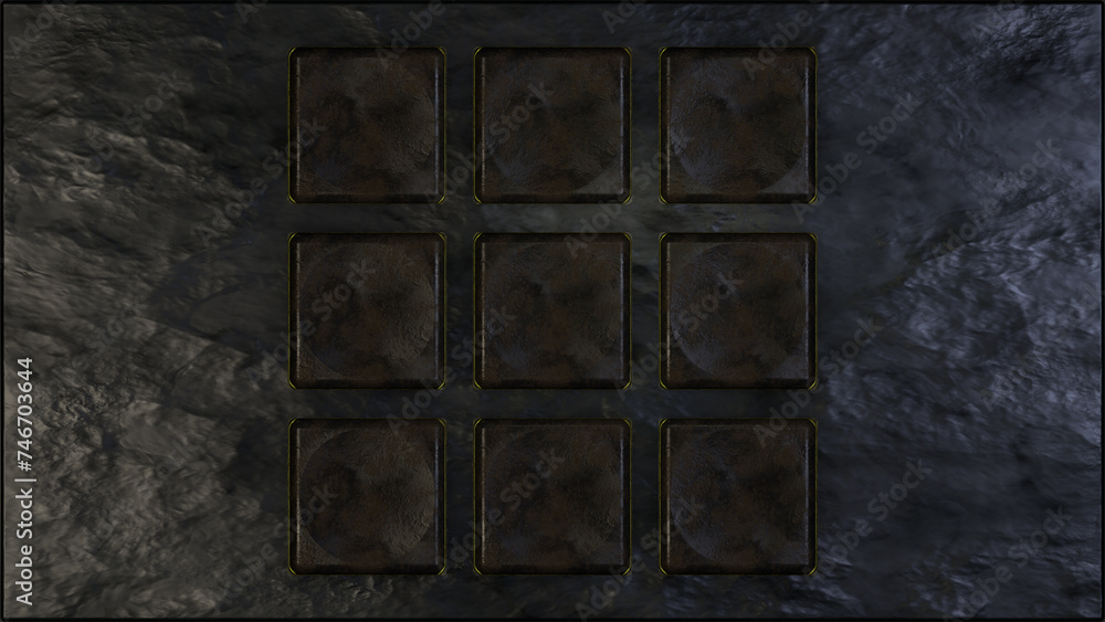 keyboard, modern geometric shapes in metal optic, Dynamic trendy modern ...