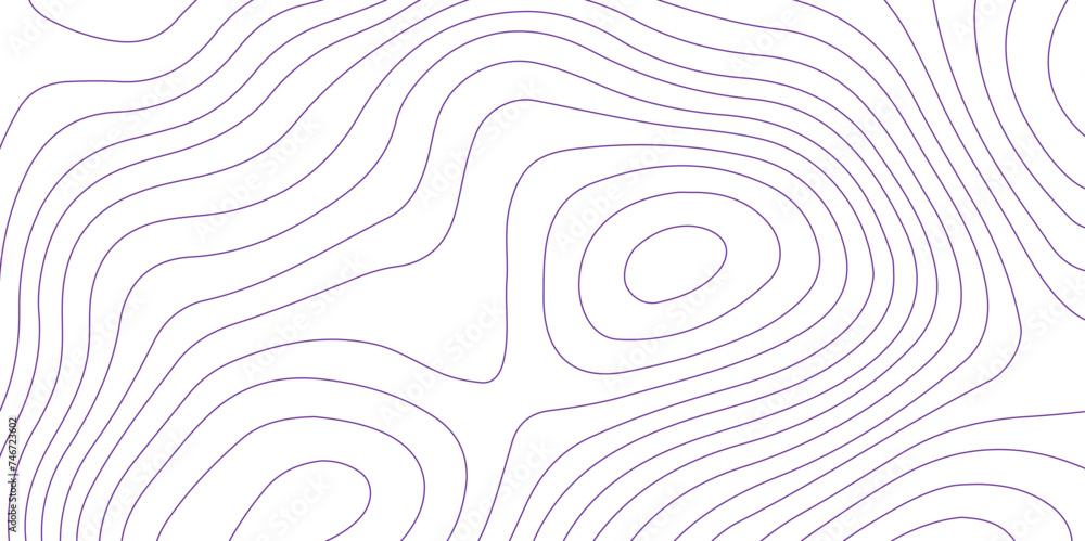 Abstract background with topographic contour map with purple color ...