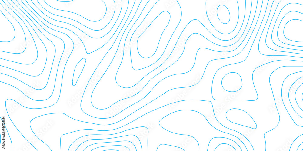 Abstract background with topographic contours map with blue color ...