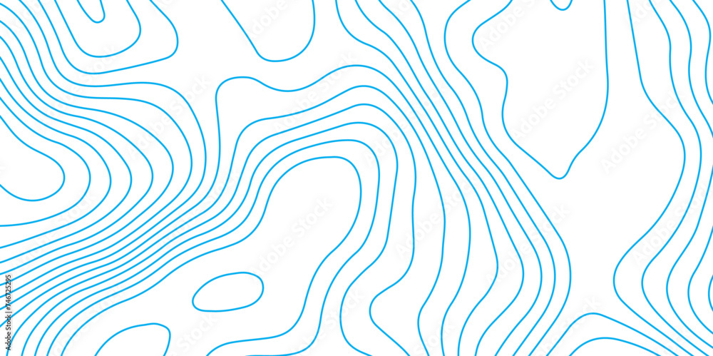 Abstract background with topographic contours map with blue color ...