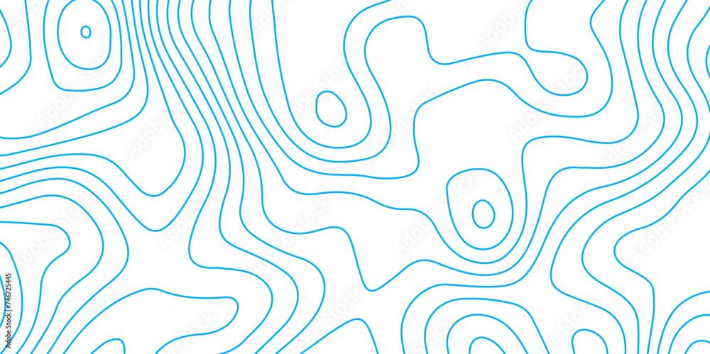 Abstract background with topographic contours map with blue color ...