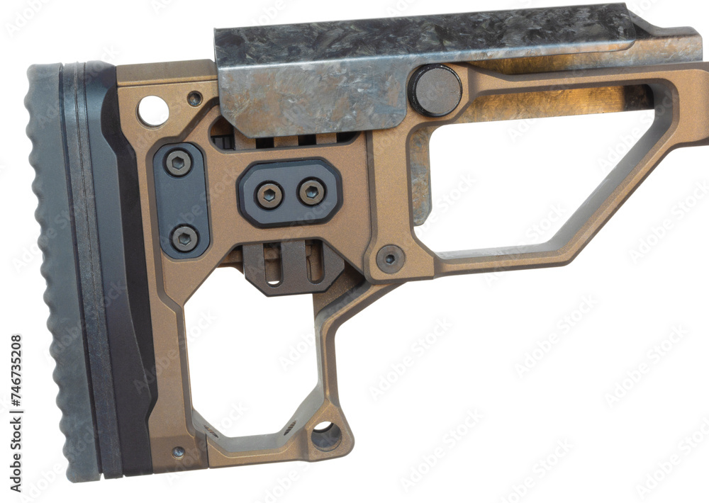 Fully adjustable stock for a rifle Stock Photo | Adobe Stock