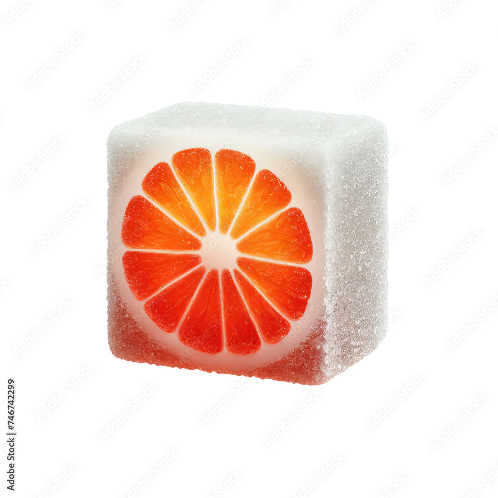 colorful tasty square candy, Gummy lemon candy, sugar toffee on ...