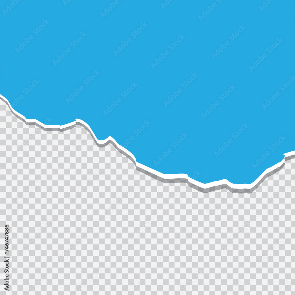 Torn paper edges for background. Ripped paper texture on transparent ...