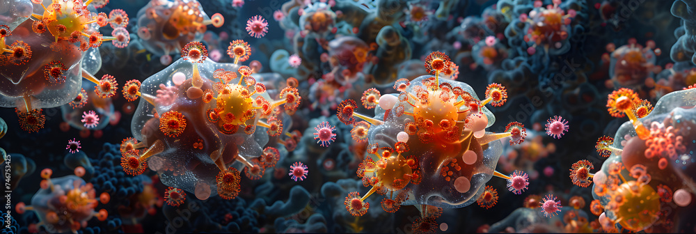 Vesicle 3D Render Exosomes and Vesicles Biomedical, a colorful splash ...
