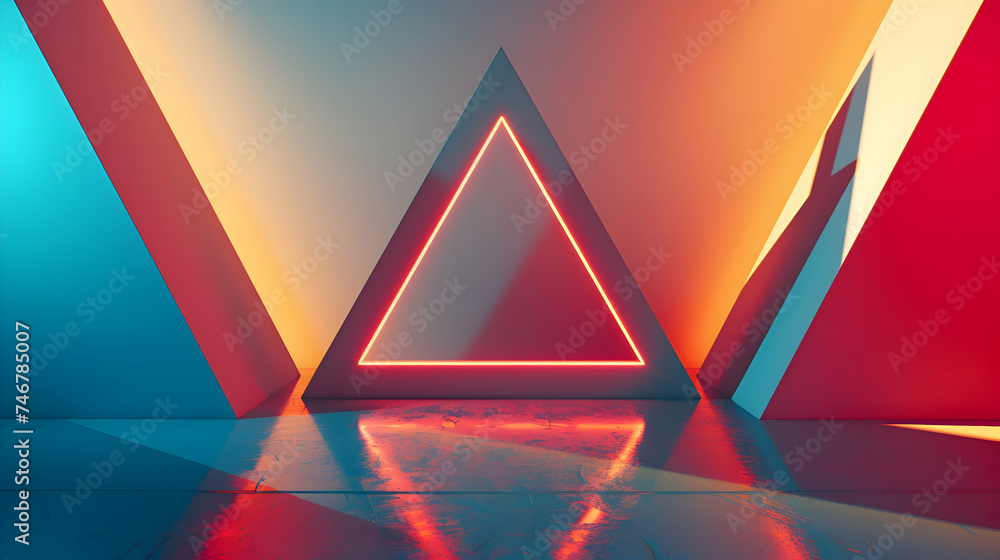 A single inverted triangle, rendered with simplicity and elegance in a ...