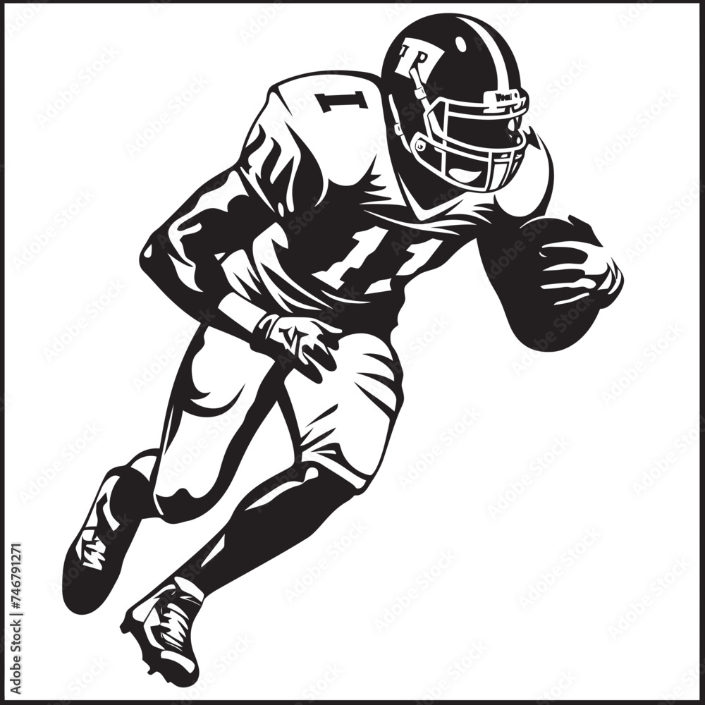 End Zone Entertainer Black Emblem of NFL Touchdown Artist Gridiron ...
