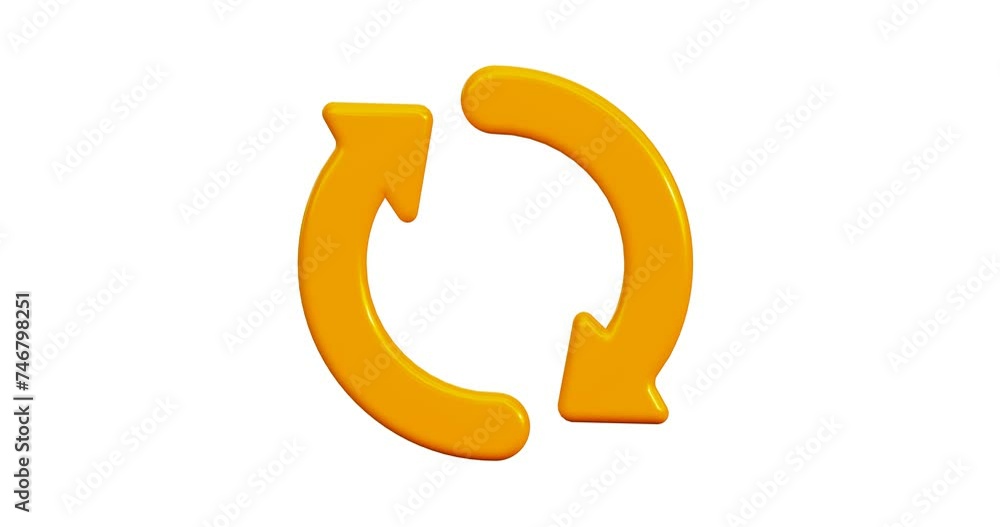 3D animation. Page loading icon. Opening files. Loading game ...