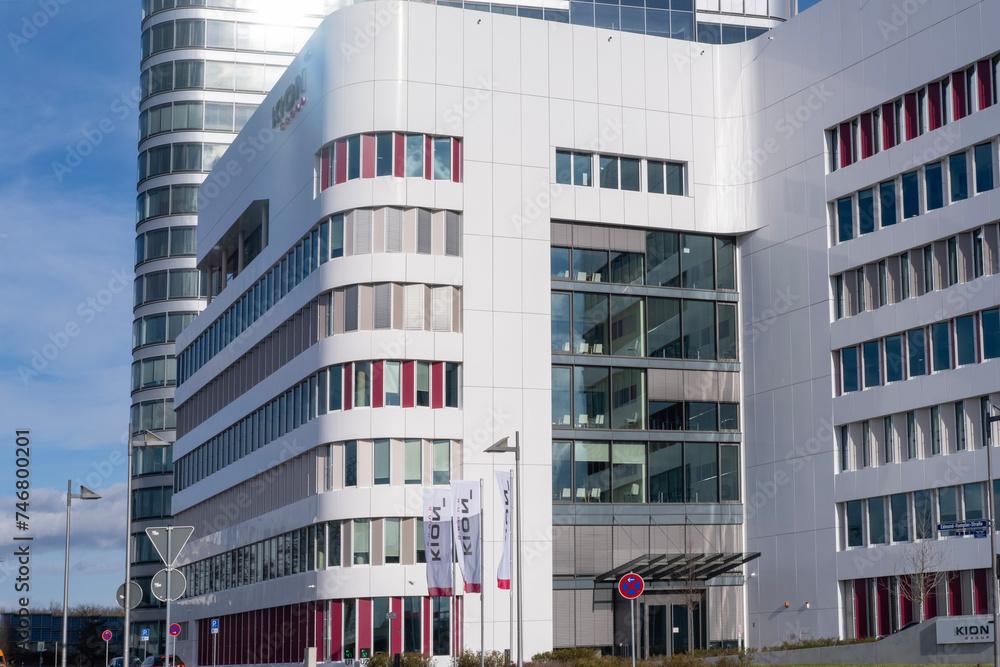 Holding KION company building, KION GROUP AG, German manufacturer ...