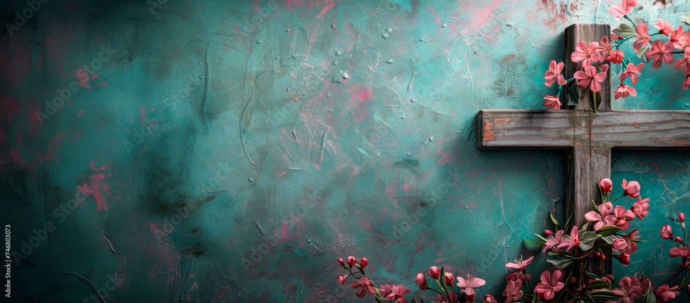 Crucifixion Of Jesus Christ Abstract christian cross colorful banner ...