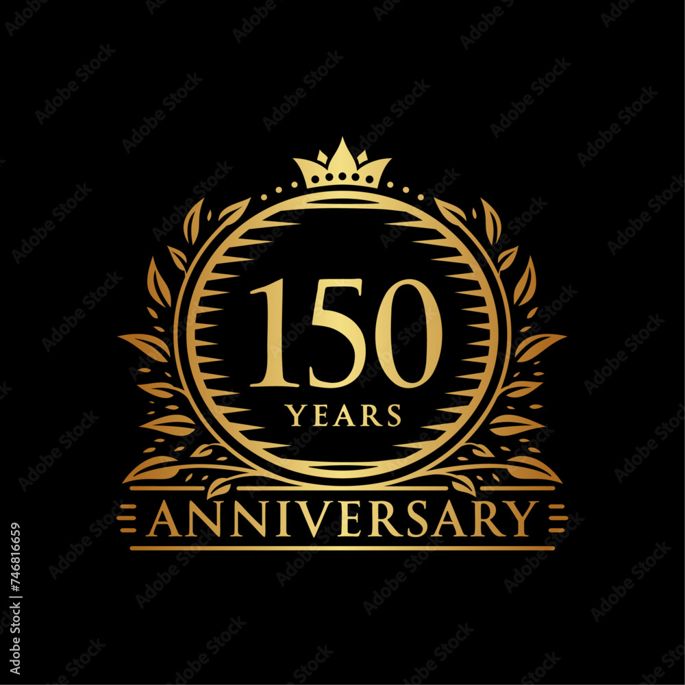 150 years celebrating anniversary design template. 150th anniversary ...