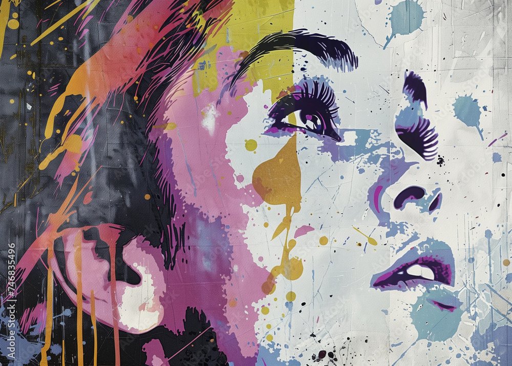 Dynamic Pop Art Collection: Bold Portraits with Vivid Colors and ...