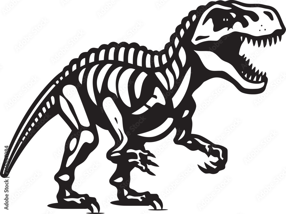 Dino Dynasty Iconic T Rex Emblem Primeval Profile Tyrannosaurus Graphic ...