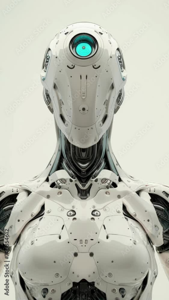 robot cyborg - black and white robot - screen robot arm - robot cyborg ...