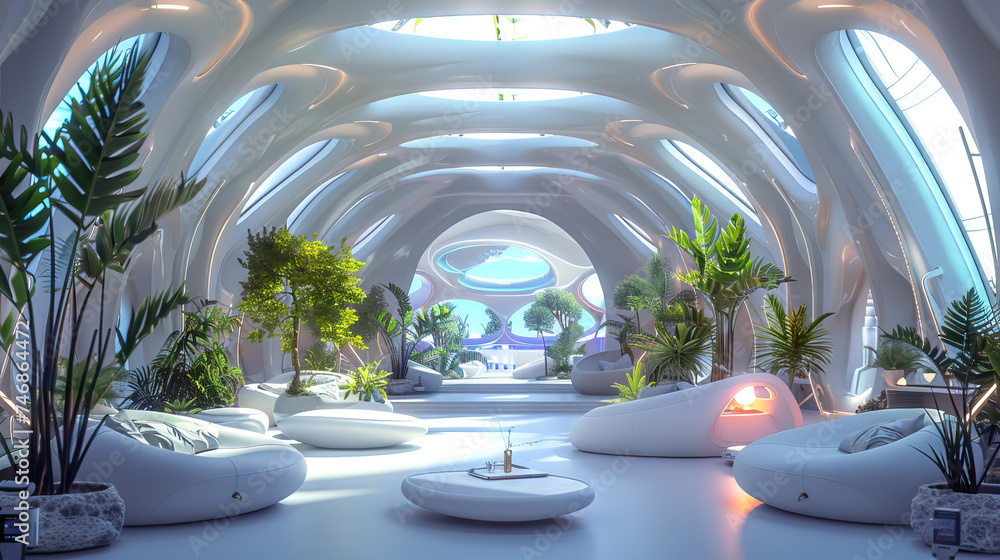 Alien Spaceship Interior Set with Futuristic Technology, Alien Life ...