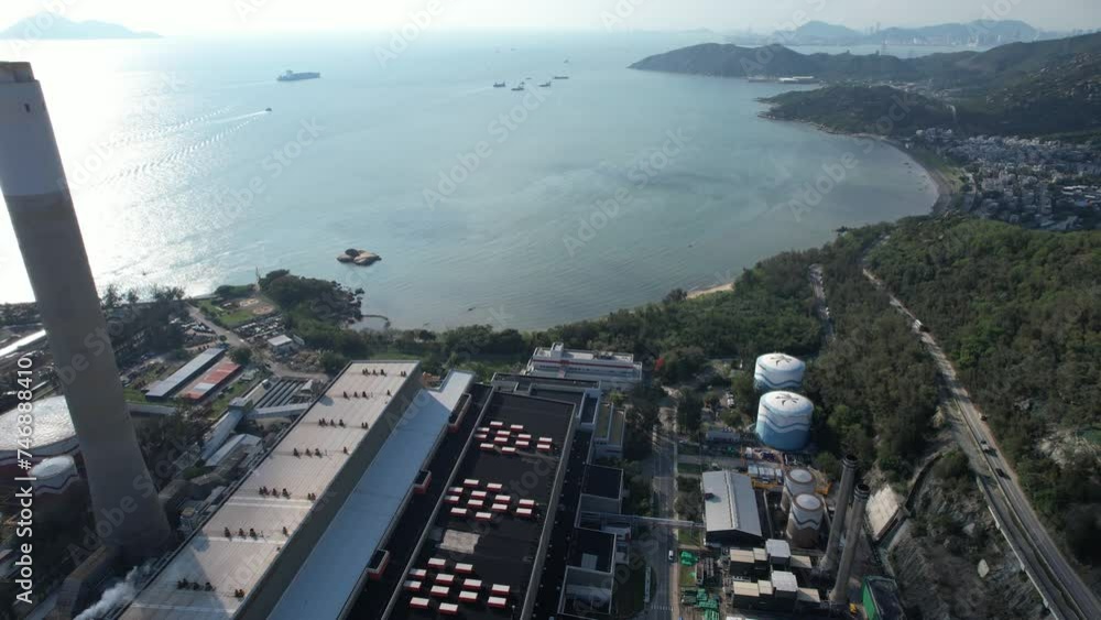 Hong Kong Tuen Mun Black Point Power Station uses natural gas as fuel ...