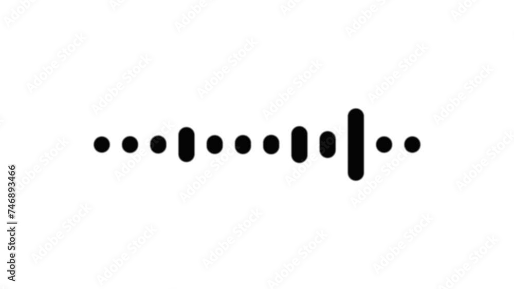 Sound wave isolated on white background. simple speech visualization ...