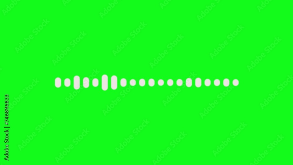 Sound wave green screen animation. Futuristic sound wave visualization ...