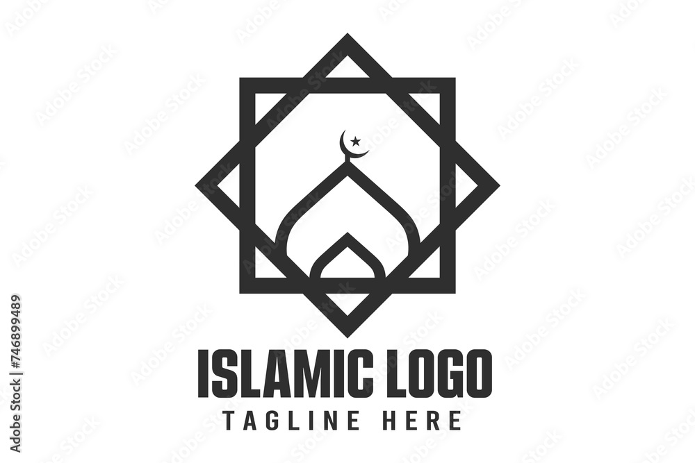 Islamic Logo Design, Modern Islamic Emblem for Branding, Unique Islamic ...