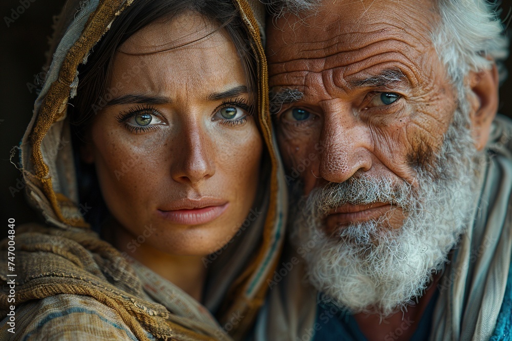 Foto de Abraham and Sarah, Bible characters. do Stock | Adobe Stock