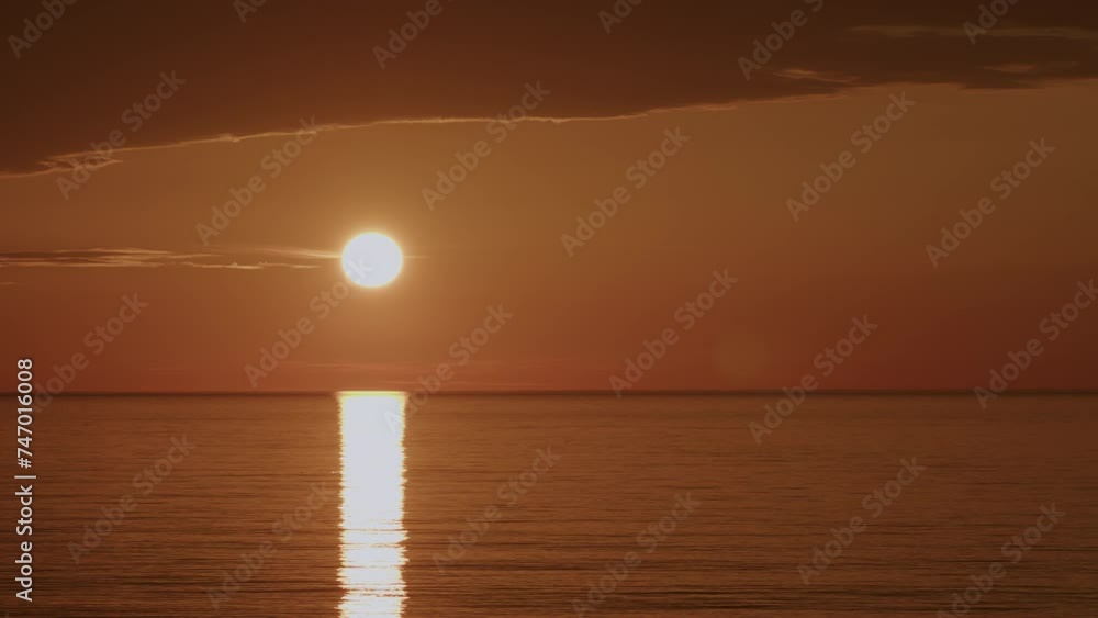 Never Endless Sea Water Surface View And Sun Blaze. Texture Of Water ...