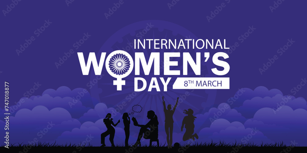International Women's Day of the India, India theme concept creative ...