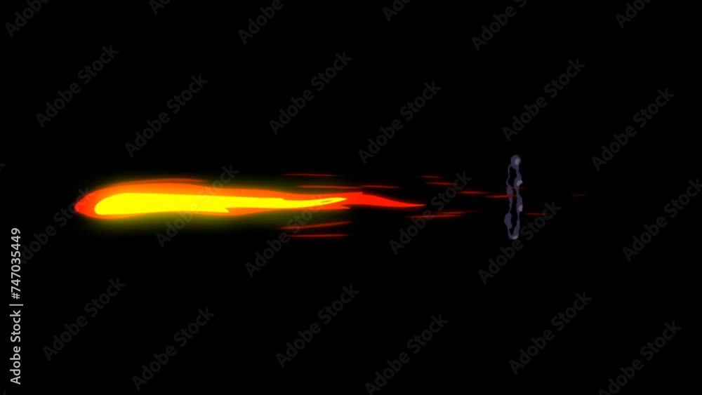 Cartoon Fire FX Action Element with fire burst element effect with ...