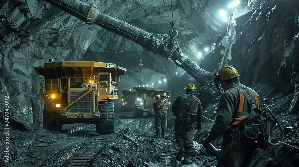 Copper mining, the veins of wealth, metal that powered an age foto de ...