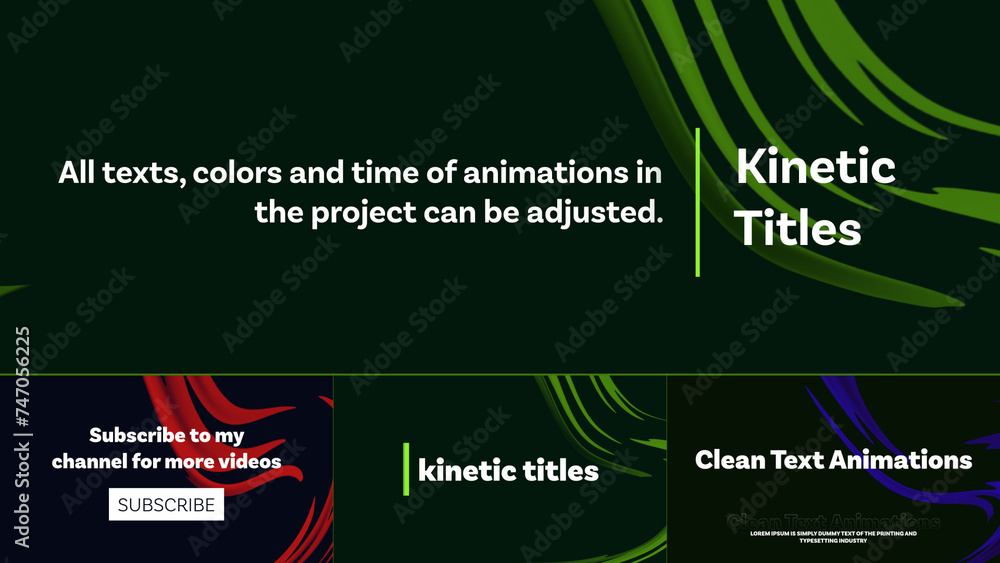 Clean Text Animations | 4 Different Styles | with Colorful Backgrounds ...