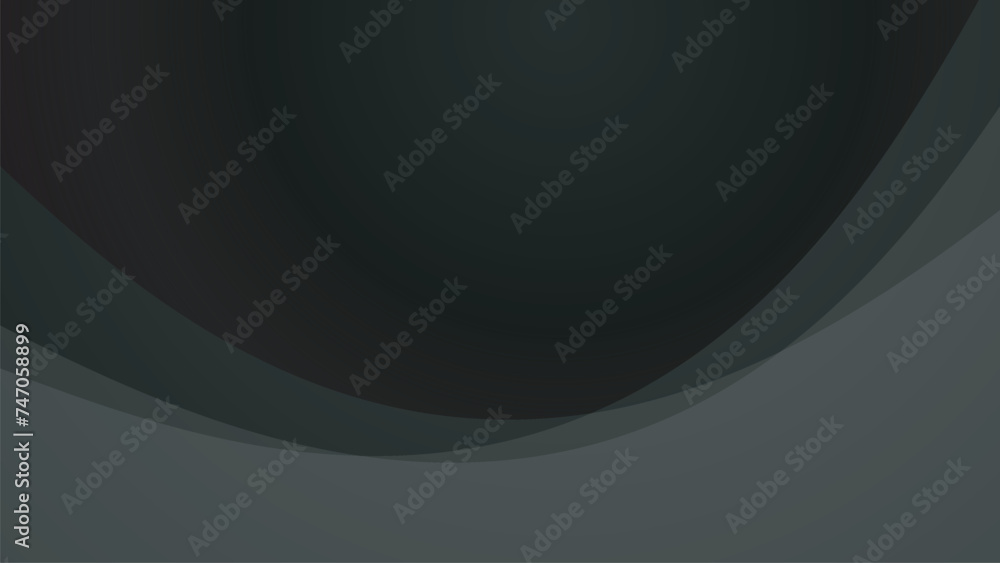 Black abstract gradient background wallpaper design vector image with ...