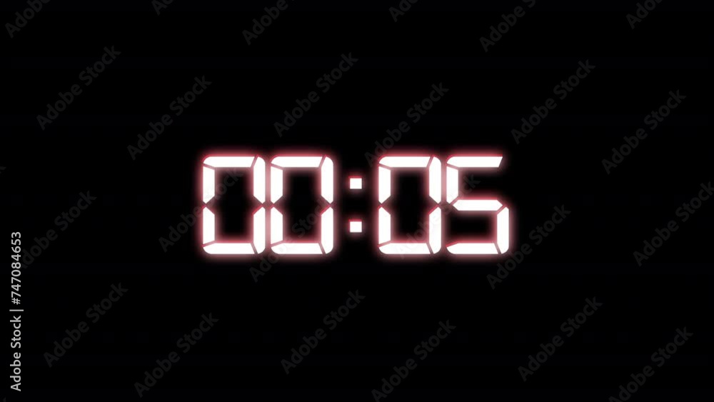 Vidéo Stock 10 seconds countdown.10 countdown timer on black background ...