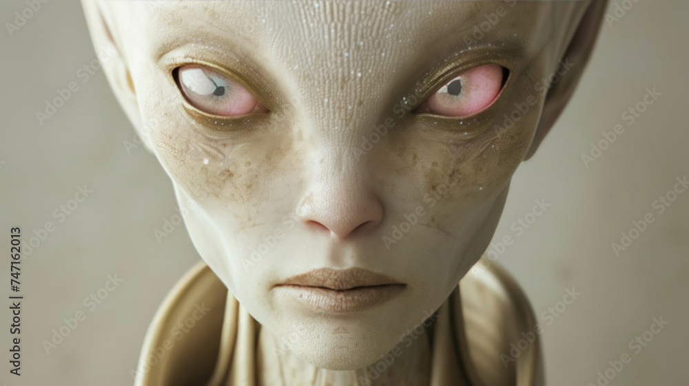 White humanoid aliens with large round heads. Polar Star Seed, a beautiful race of intelligent ...