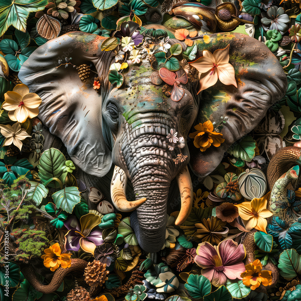 Endangered animals in their habitats, promoting the urgency of ...