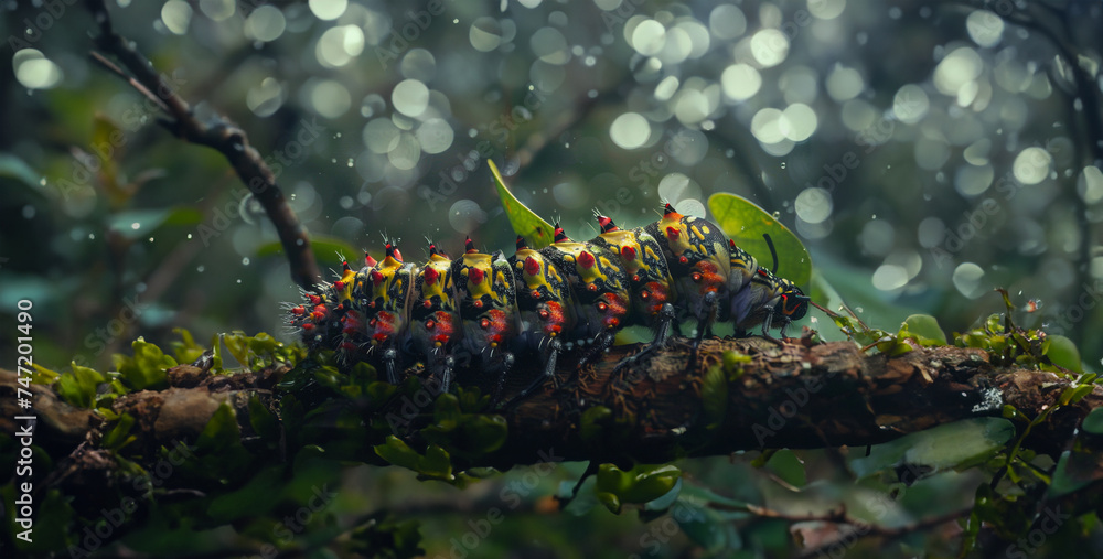 Caterpillar Metamorphosis Timelapse A timelapse captures the incredible ...