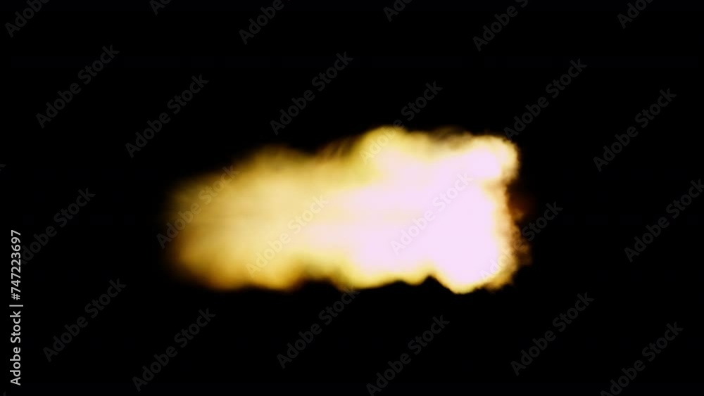 Realistic Muzzle flashes straight fire montage with smoke effect ...