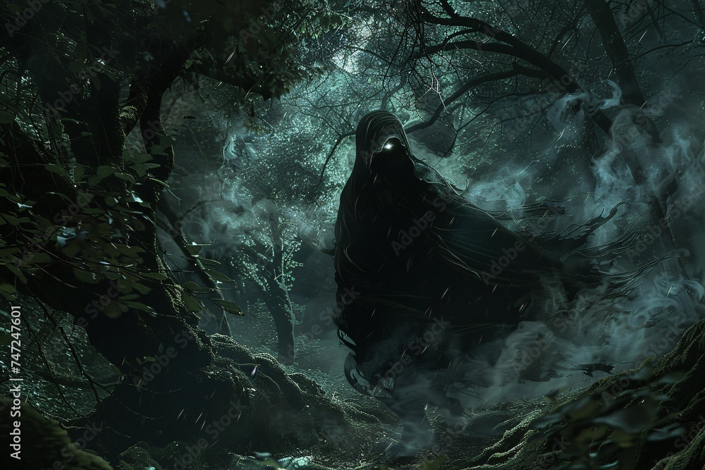 Witching Hour A Dark and Mysterious Nighttime Adventure Generative AI ...