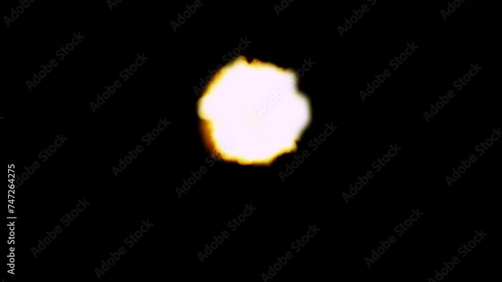 Realistic Muzzle flashes straight fire montage with smoke effect ...