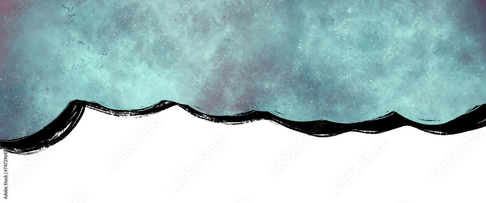 blue galaxy nebule clipart with black border on transparent background ...